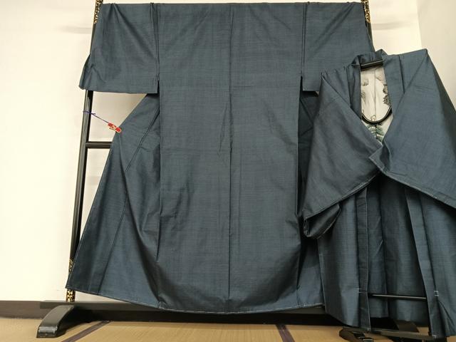 平和屋着物●男性　本場大島紬　アンサンブル　100亀甲　総詰　キングサイズ　正絹　逸品　未使用　AABA0354zg