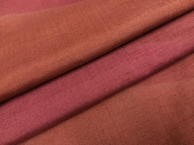 平和屋着物●上質な紬　幾何学文様　正絹　逸品　未使用　AABA1284ph