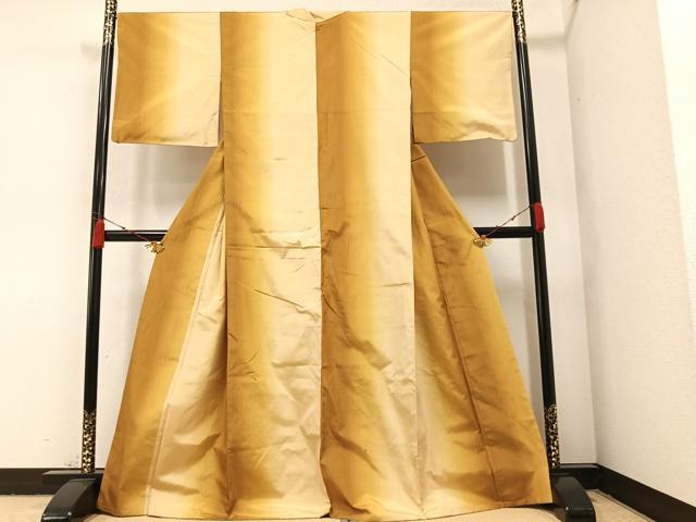 平和屋着物●上質な紬　間道　正絹　逸品　AABA1297ph