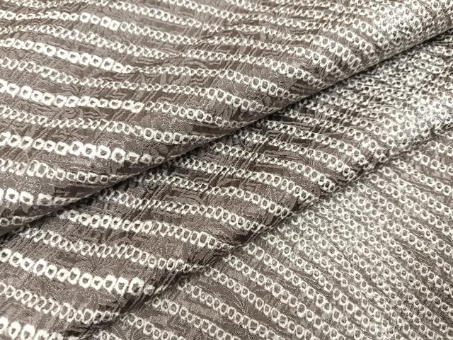 平和屋着物●上質な小紋　総絞り　ロング丈　正絹　逸品　AABA1306ph