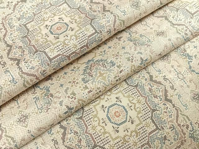 平和屋着物●本場大島紬　カタス9マルキ　更紗文　正絹　逸品　AABA1318ph