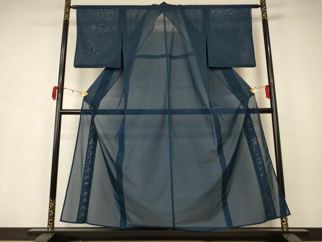 平和屋着物＊夏物　色無地　絽　褐返色　洗える着物　AABA2271jd