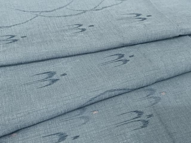 平和屋着物＊夏物　洗える最高級着物　＜英＞はなぶさ謹製　小紋　琉球絣文様　AABA2498np