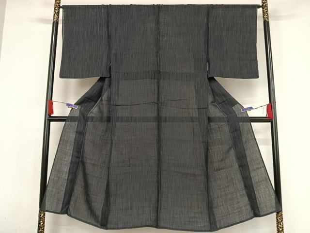 平和屋着物＊夏物　男性　上布　縞　麻　逸品　AABA2500np