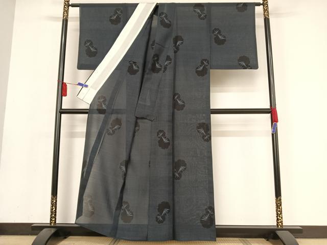 平和屋着物＊夏物 本場大島紬 夏大島 舞花文 正絹 逸品 AABA2502np 紬