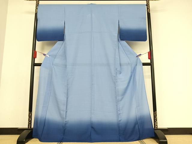 平和屋着物＊夏物　訪問着　セオアルファ　霞文　暈し染め　洗える着物　AABA2504np