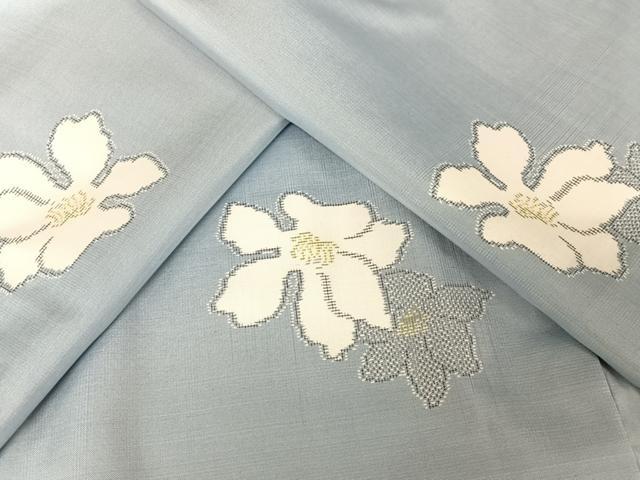 平和屋着物●本場大島紬　カタス7マルキ　舞花文　正絹　逸品　AABA2527np