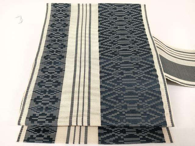 平和屋着物＊夏物　本場筑前博多織　八寸名古屋帯　紗献上　正絹　逸品　AABA2537np