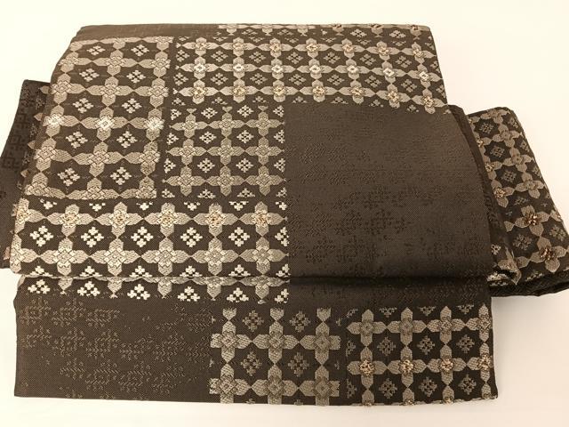 平和屋着物●桝屋儀兵衛　ワンタッチつけ帯　花繋ぎ　金糸　やまと誂製　正絹　逸品　AABA2565np