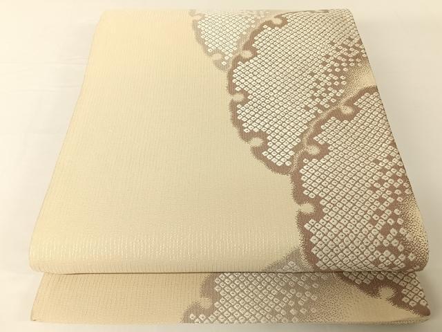 平和屋着物●西陣織　天平初年創始の京の老舗　洛陽織物　六通柄袋帯　月絖綴　雪輪文　正絹　逸品　AABA2597np