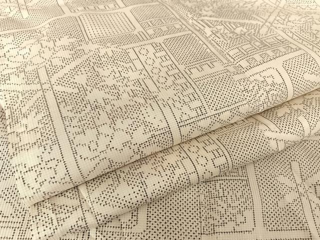 平和屋着物●本場大島紬　白大島　一元絣　亀甲花文　正絹　逸品　AABA2633np