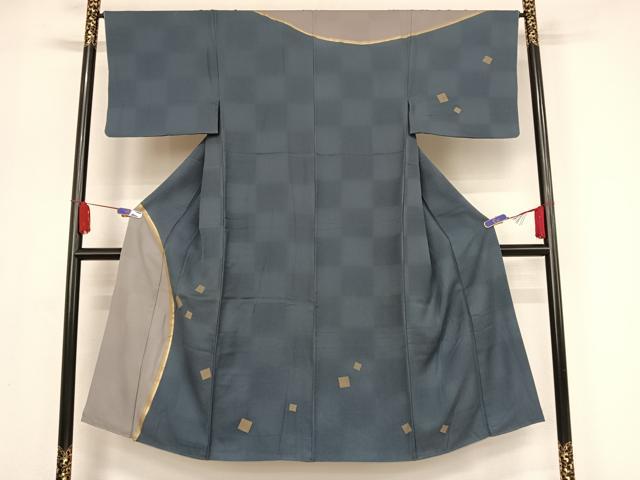 平和屋着物●男性　訪問着　箔散らし文様　金彩　正絹　逸品　AABA2674np