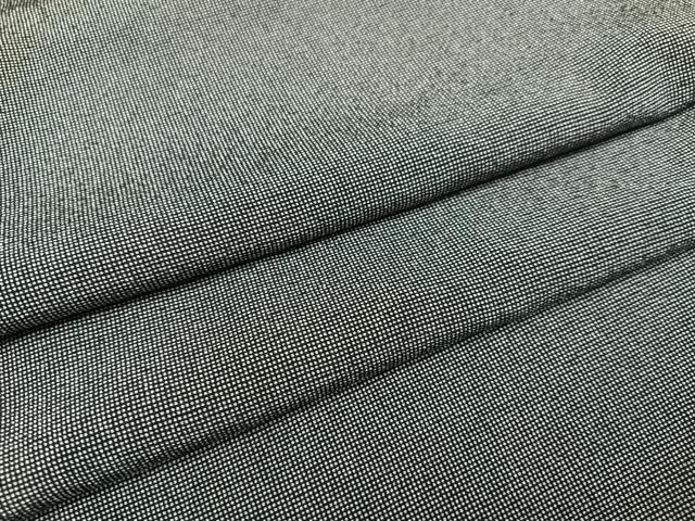 平和屋着物●江戸小紋　角通し　黒地　正絹　逸品　AABA2696ph