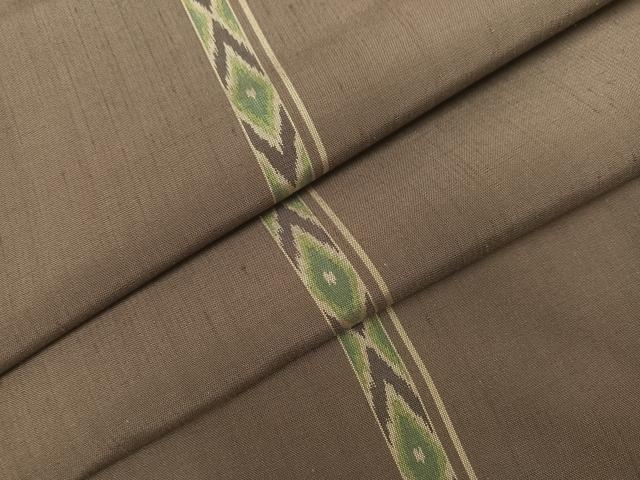 平和屋着物●上質な紬　間道　正絹　逸品　AABA2714ph