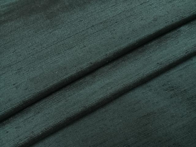 平和屋着物●男性　紬　色無地　高麗納戸色　正絹　逸品　未使用　AABA2732ph