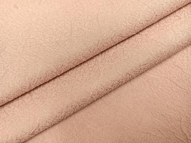 平和屋着物●上質な色無地　一斤染色　正絹　逸品　AABA2749ph