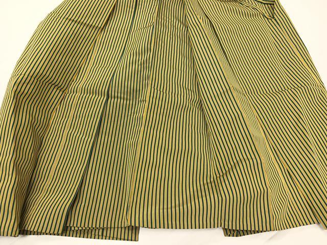 平和屋着物○男性 馬乗り袴 縞 正絹 逸品 AABA2751ph