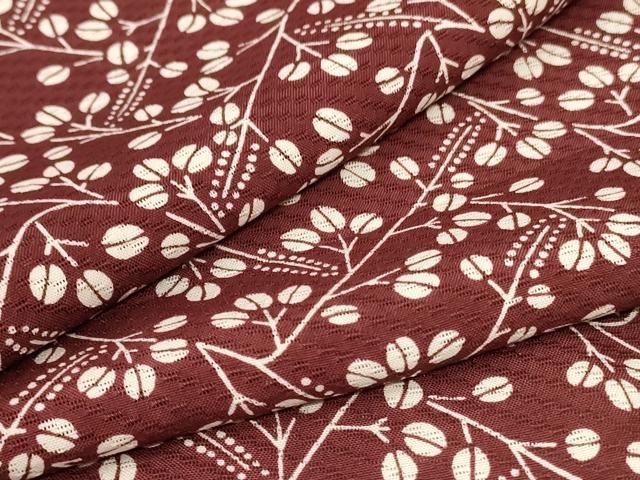 平和屋着物＊夏物　小紋　絽　萩文　正絹　逸品　AABA2773jd