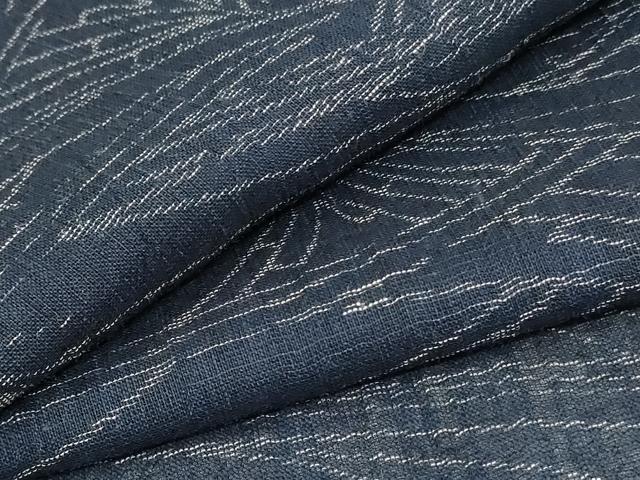 平和屋着物＊夏物　小紋　紗　流水文　AABA2779jd