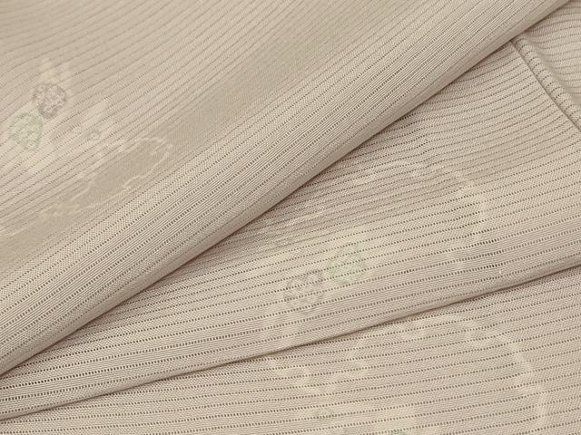 平和屋着物＊夏物　小紋　絽　雪輪兎文　正絹　逸品　AABA2785jd