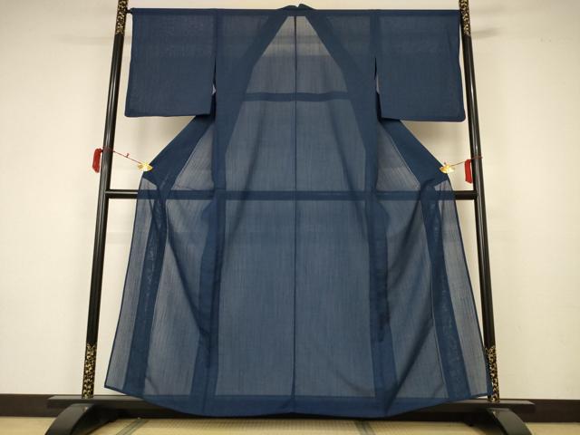 平和屋着物＊夏物　色無地　紗　褐返色　正絹　逸品　AABA2866jd