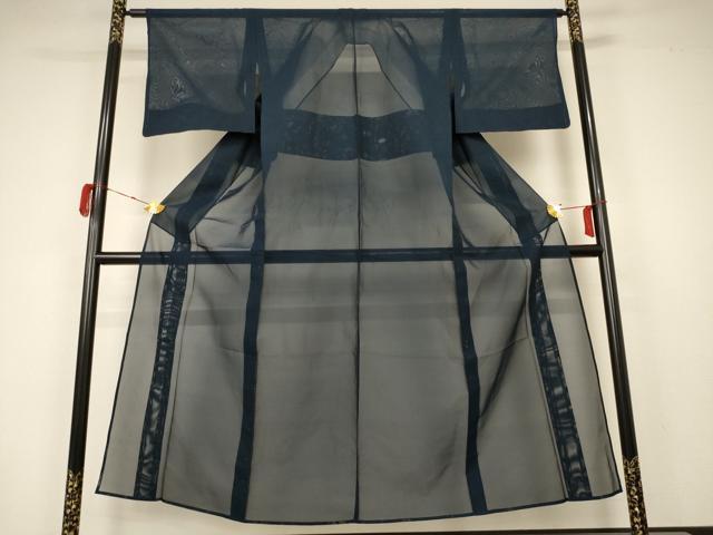 平和屋着物＊夏物　色無地　紗　褐返色　正絹　逸品　AABA2888jd