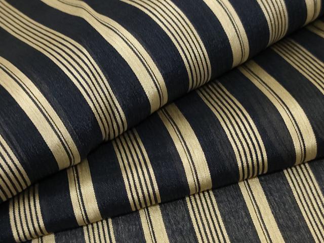 平和屋着物＊夏物　小紋　紗　縞　正絹　逸品　AABA2913jd