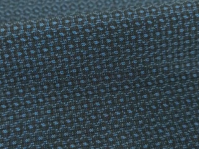 平和屋着物○男性 本場村山大島紬 アンサンブル 長襦袢(袷)セット 亀甲