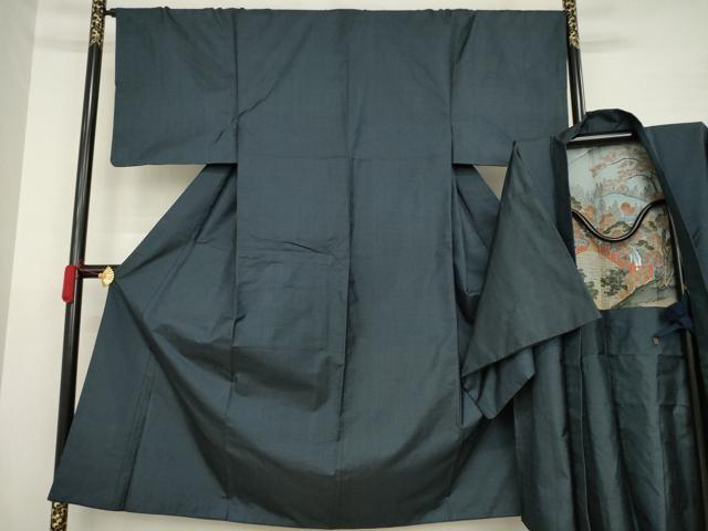 平和屋着物●男性　本場大島紬　アンサンブル　100亀甲　総詰め　正絹　逸品　AABA3332ck