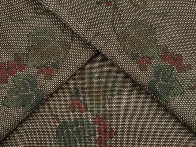 平和屋着物●本場大島紬　カタス7マルキ　スグリ　正絹　逸品　AABA3347ck