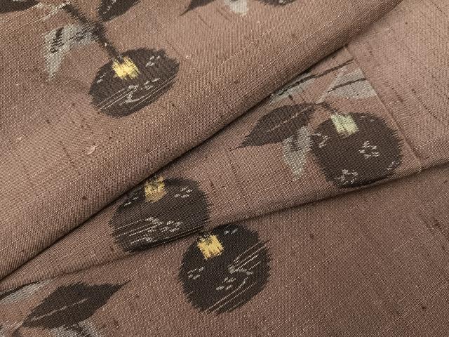 平和屋着物●上質な紬　成り物　正絹　逸品　AABA3767ph