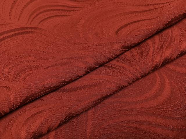 平和屋着物●上質な色無地　流水地紋　紅鳶色　やまと誂製　正絹　逸品　未使用　AABA3782ph