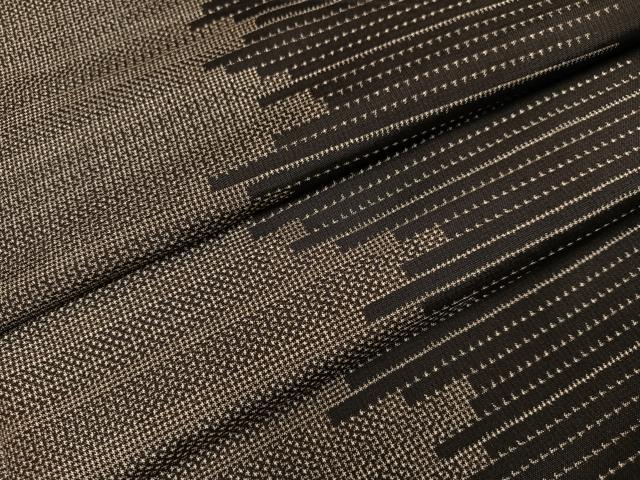 平和屋着物●本場大島紬　一元絣　間道　正絹　逸品　AABA4300ph