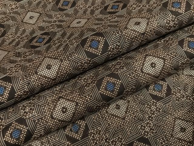 平和屋着物●本場大島紬　龍郷絣　正絹　逸品　AABA4322ph