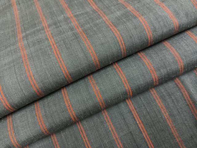 平和屋着物●上質な紬　間道　正絹　逸品　AABA4334ph