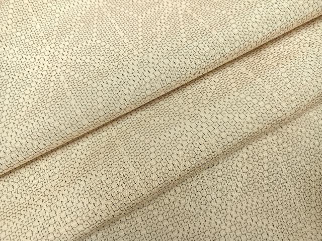 平和屋着物●本塩沢　麻の葉文様　正絹　逸品　AABA4342ph