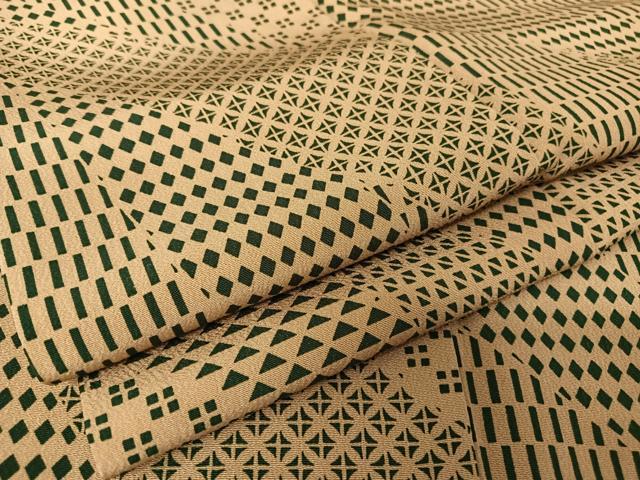 平和屋着物●上質な小紋　幾何学文様　正絹　逸品　AABA4453np