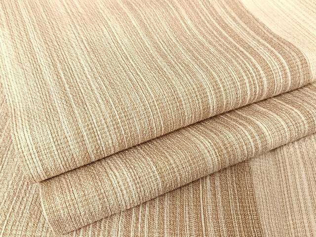 平和屋着物●やまだ織　本塩沢　縞　三越扱い　正絹　逸品　AABA4462np