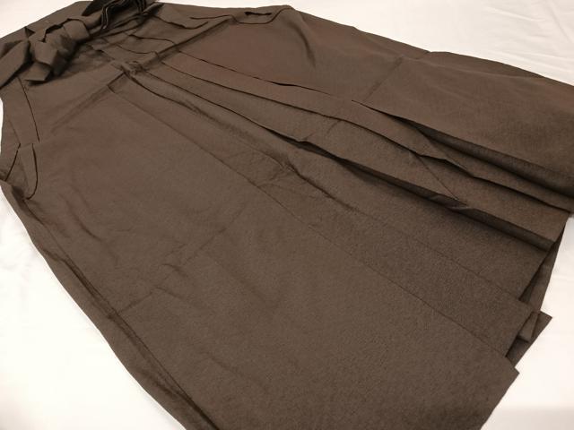 平和屋着物●男性　馬乗り袴　憲法色　正絹　逸品　AABA4534np