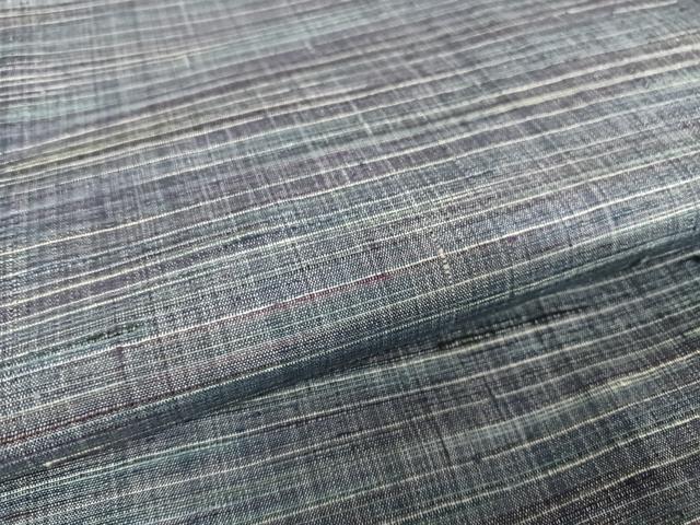 平和屋着物●上質な紬　縞　正絹　逸品　AABA4540np