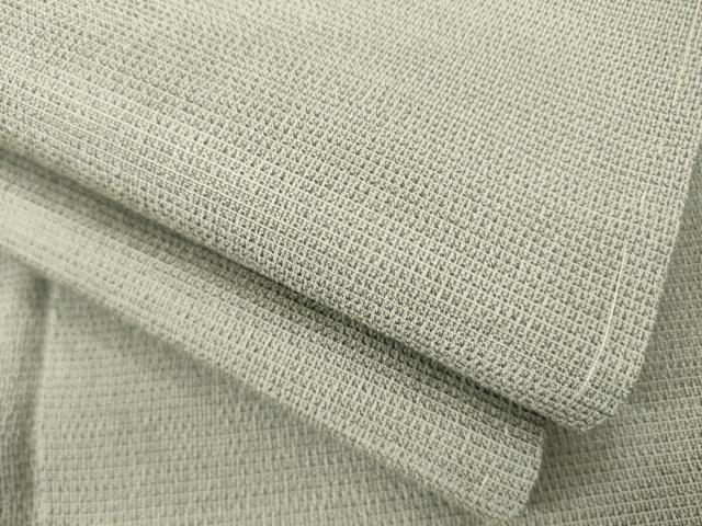 平和屋着物●本塩沢　やまだ織　正絹　逸品　未使用　AABA4612ck