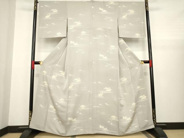 平和屋着物●訪問着　松竹梅　正絹　逸品　AABA4645ck