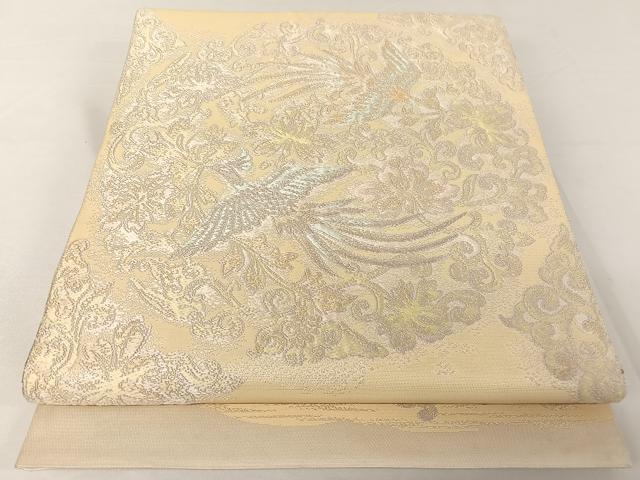 平和屋着物●龍村美術織物 　六通柄　本袋帯　磁香鳳遊錦　正絹　逸品　AABA4964np