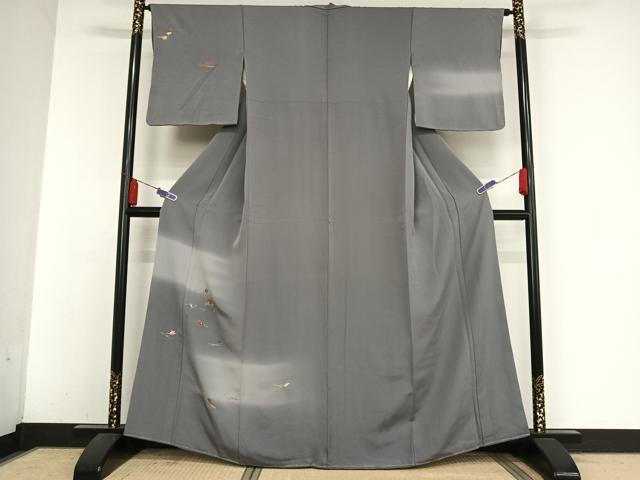 平和屋着物●総刺繍　訪問着　吹き寄せ文　暈し染め　金糸　正絹　逸品　未使用　AABA5001np