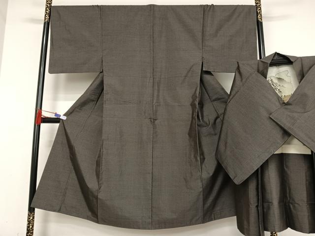 平和屋着物●男性　本場村山大島紬　アンサンブル　亀甲絣　正絹　逸品　AABA5041np