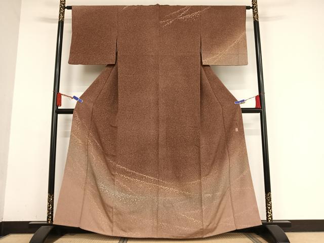 平和屋着物●京の匠日展作家　丹下雄介　訪問着　霞文　金銀彩　正絹　逸品　AABA5065np