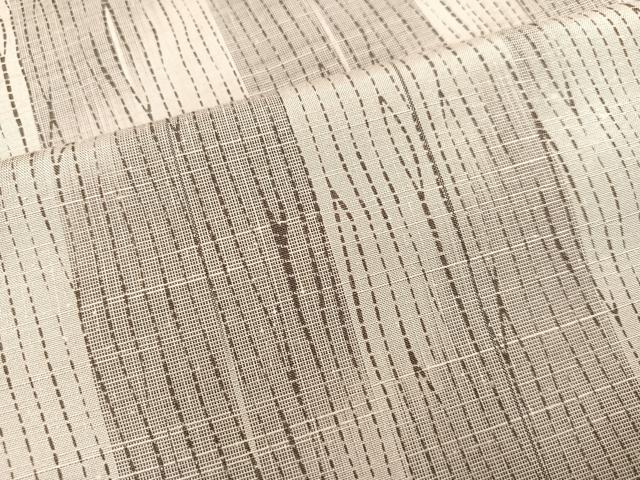 平和屋着物○上質な紬 変わり市松文 ロング丈 正絹 逸品 AABA5207ph 紬