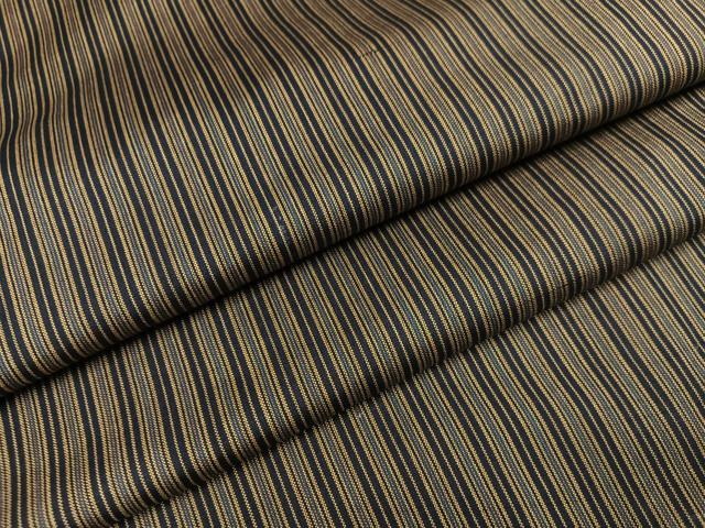 平和屋着物●男性　お召　間道　正絹　逸品　AABA5211ph