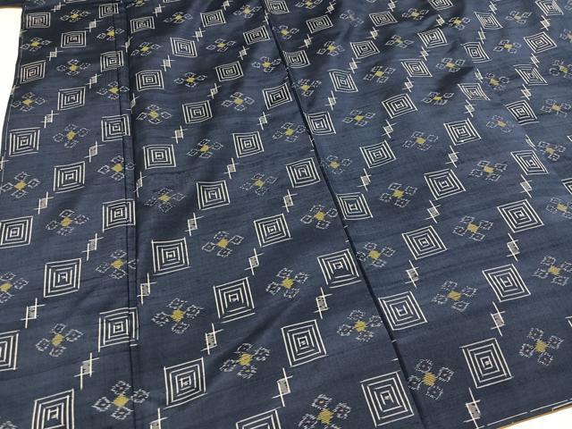 平和屋着物○本場琉球絣 紬 正絹 逸品 未使用 AABA5240ph