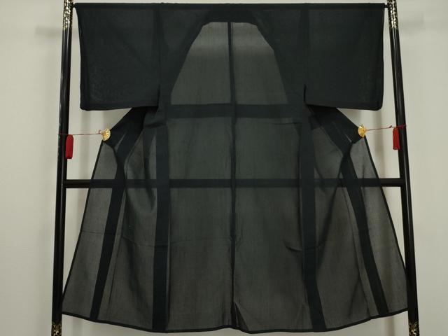 平和屋着物＊夏物　男性　紬　紗　霞文　正絹　逸品　AABA5578sx